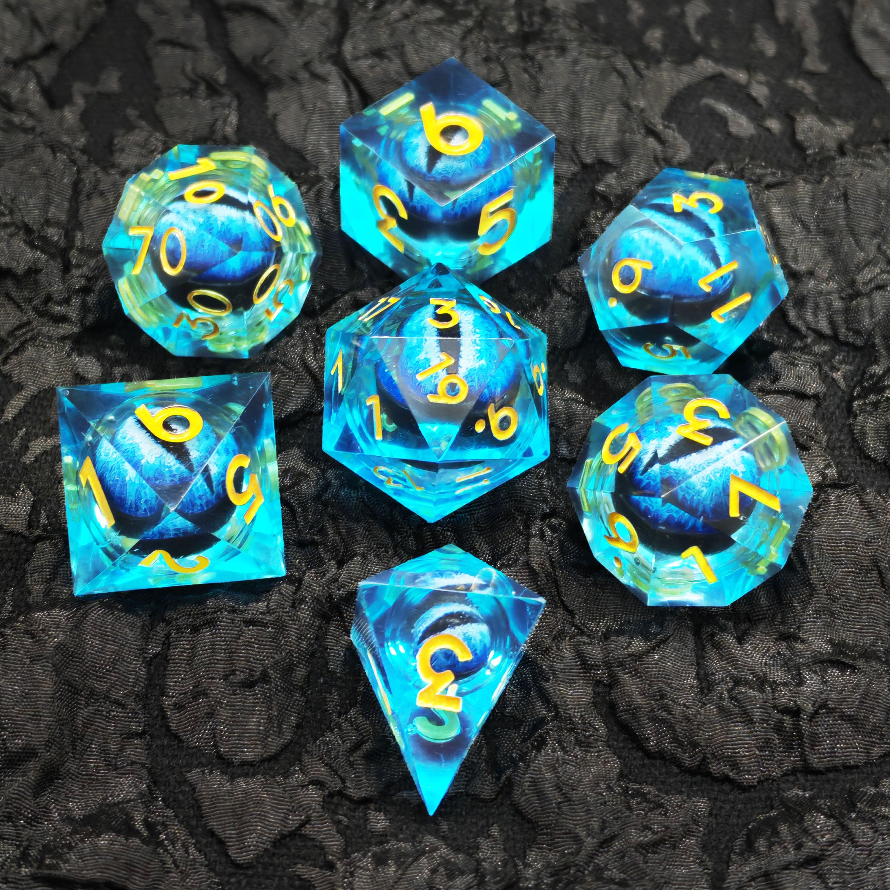 Sapphire Dragon Eye liquid cube set