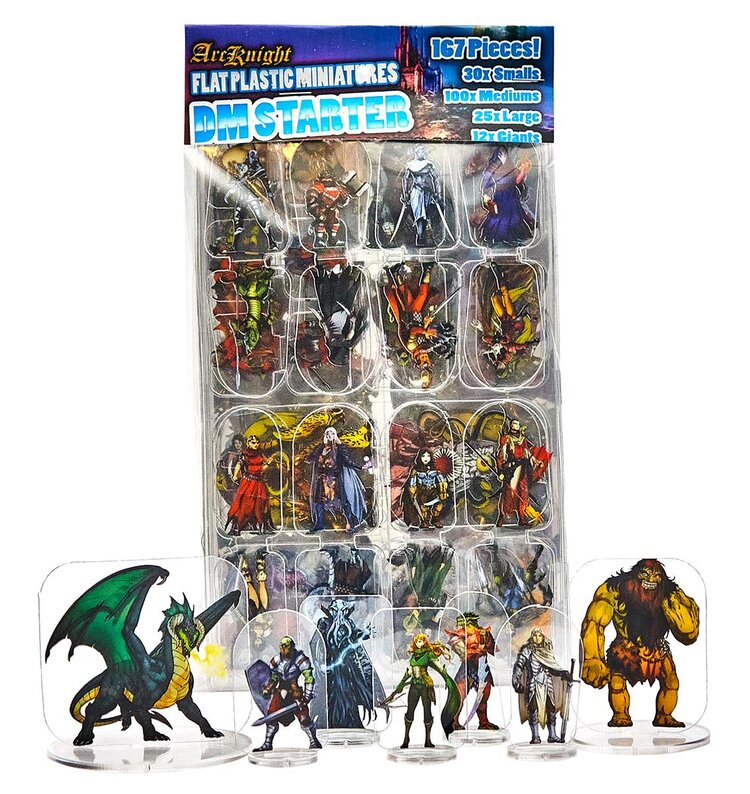 DM Starter Set - Flat plastic miniatures (167 pieces)