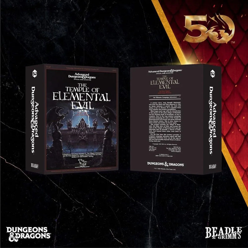 D&D – Classic Module Dice Set: The Temple of Elemental Evil (50th Anni
