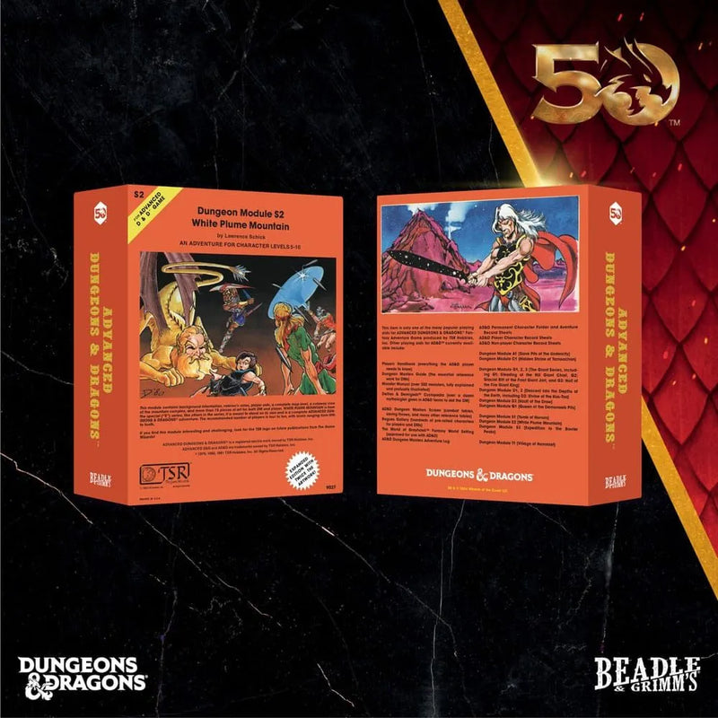 D&D – Classic Module Dice Set: White Plume Mountain (50th Anniversary)