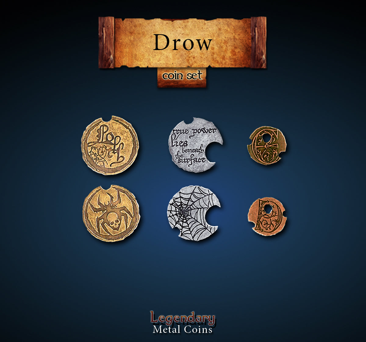 Drow Coin Set (24 pieces)