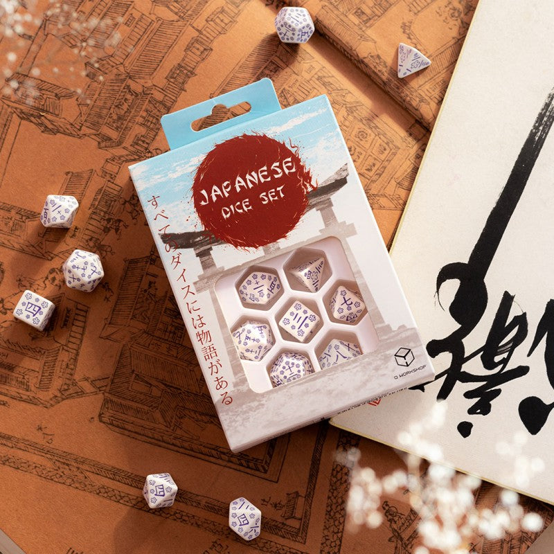 Japanese Dice Set - Serie mit Kanji Ziffern