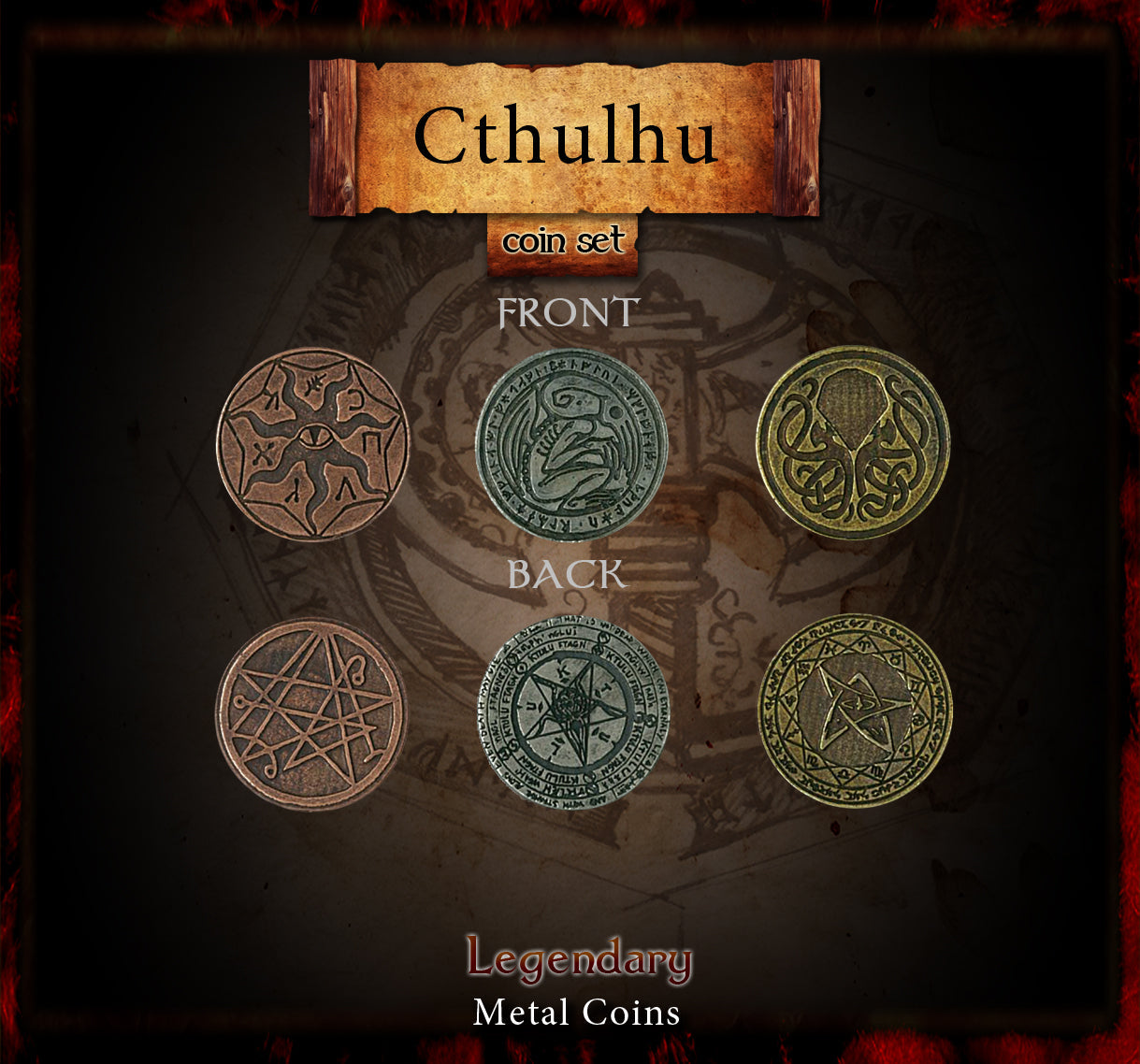 Cthulhu Coin Set (24 Stück)